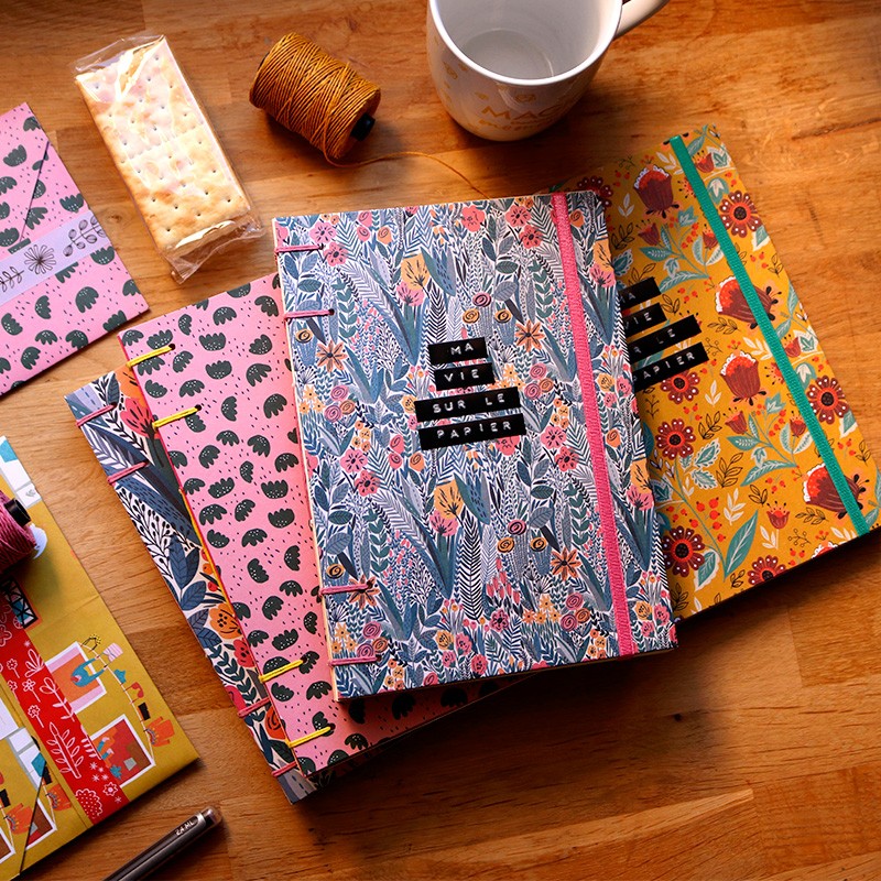 Carnet artisanal de notes (A5) avec petit message personnalisé