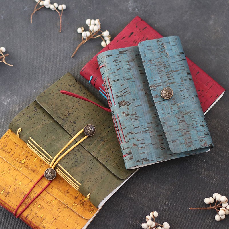 Petits carnets de note artisanal en liège, A6 idéal pour transporter